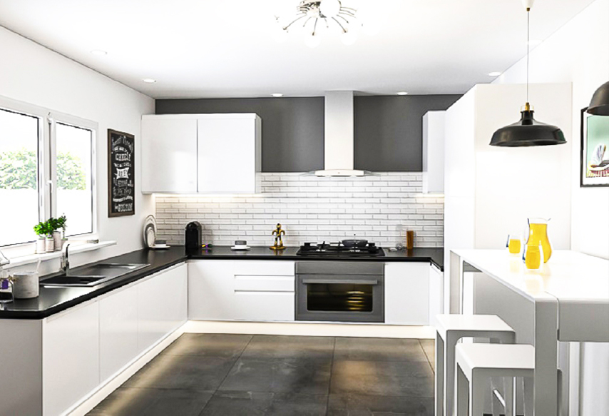 Delish Interio | Best Modular Kitchen Design Jaipur | U Shaped Kitchen